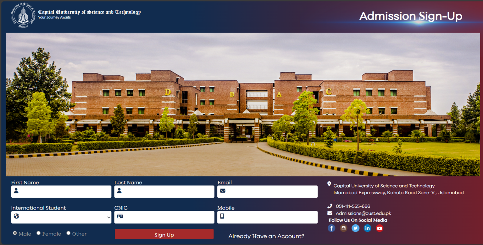 CUST Spring 2024 Admissions: A Step-by-Step Guide