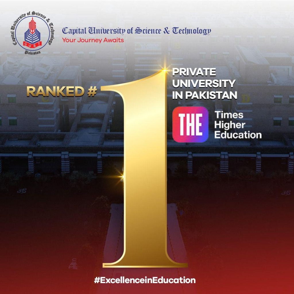 CUST: # 1 Private University in World University Rankings 2025 ...
